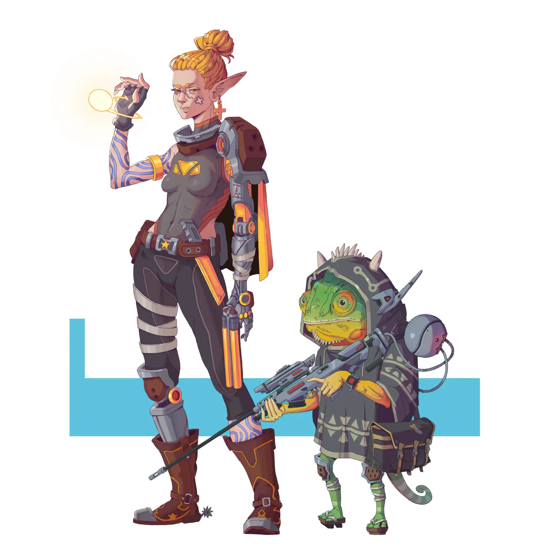 Outsource 2D Game Character Concept Art for Your Project - CGHERO